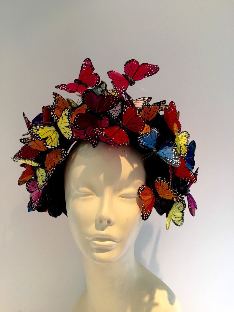 Butterfly Headpiece Derby Fascinator Tea Party Hat - Etsy