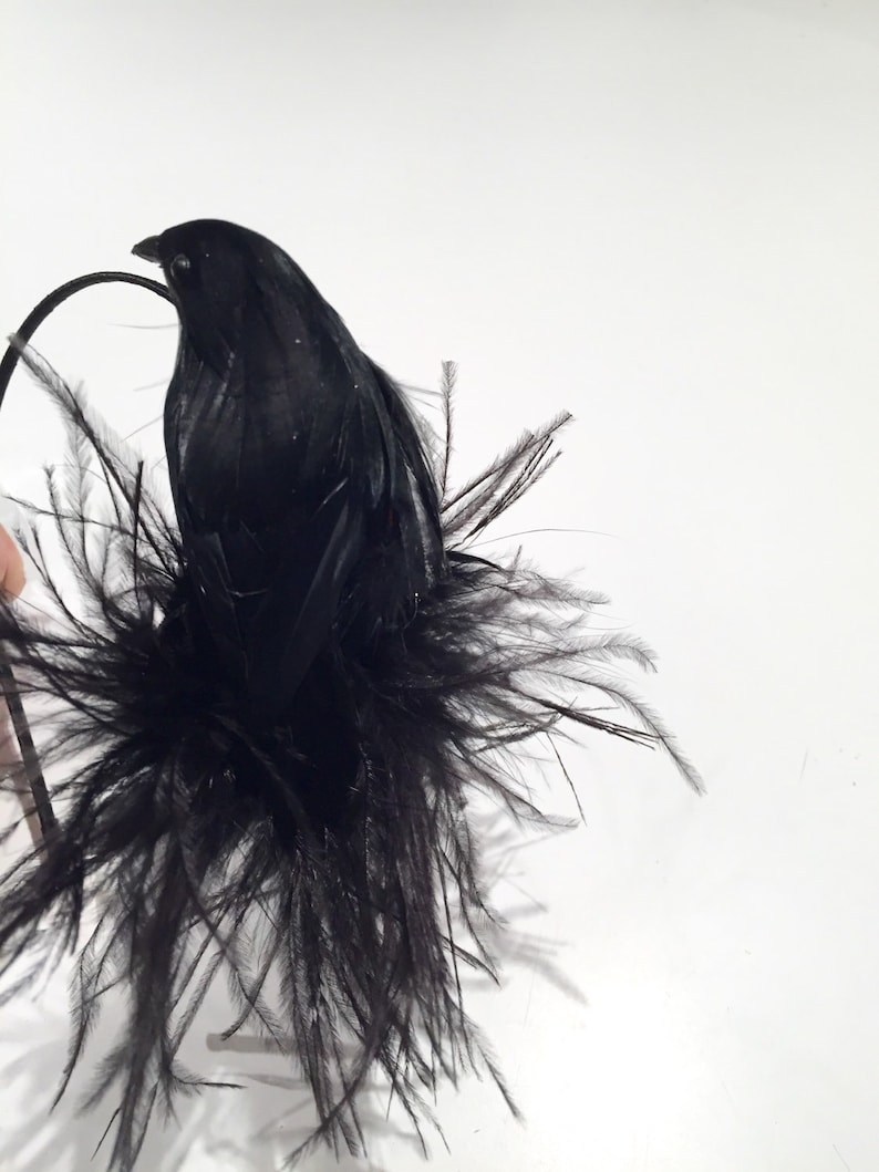 Fascinators- Crow- Raven Bird Headband- Bird Lover - Etsy