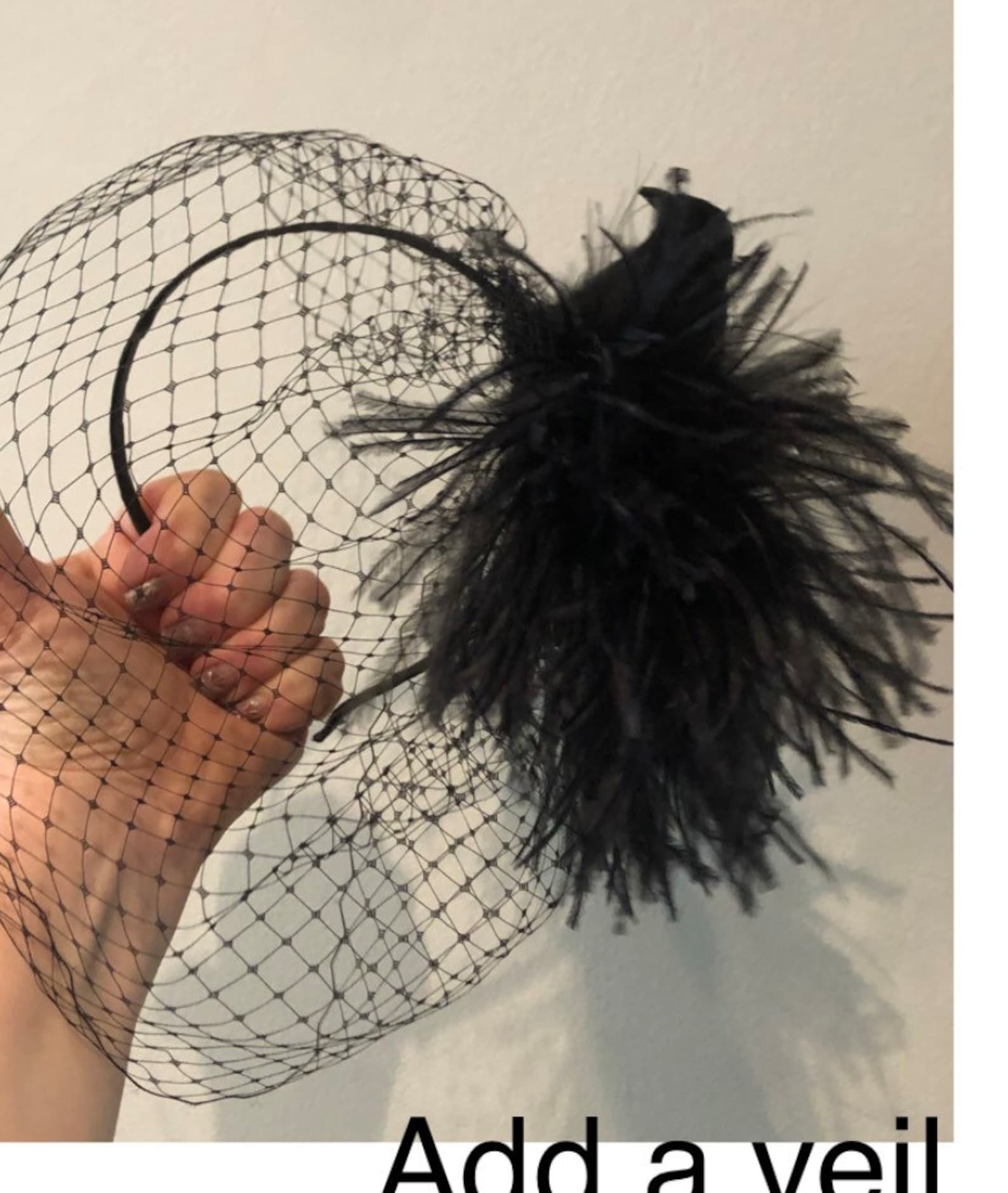 Black Fascinators Crow Raven Bird Headband Bird Lover - Etsy