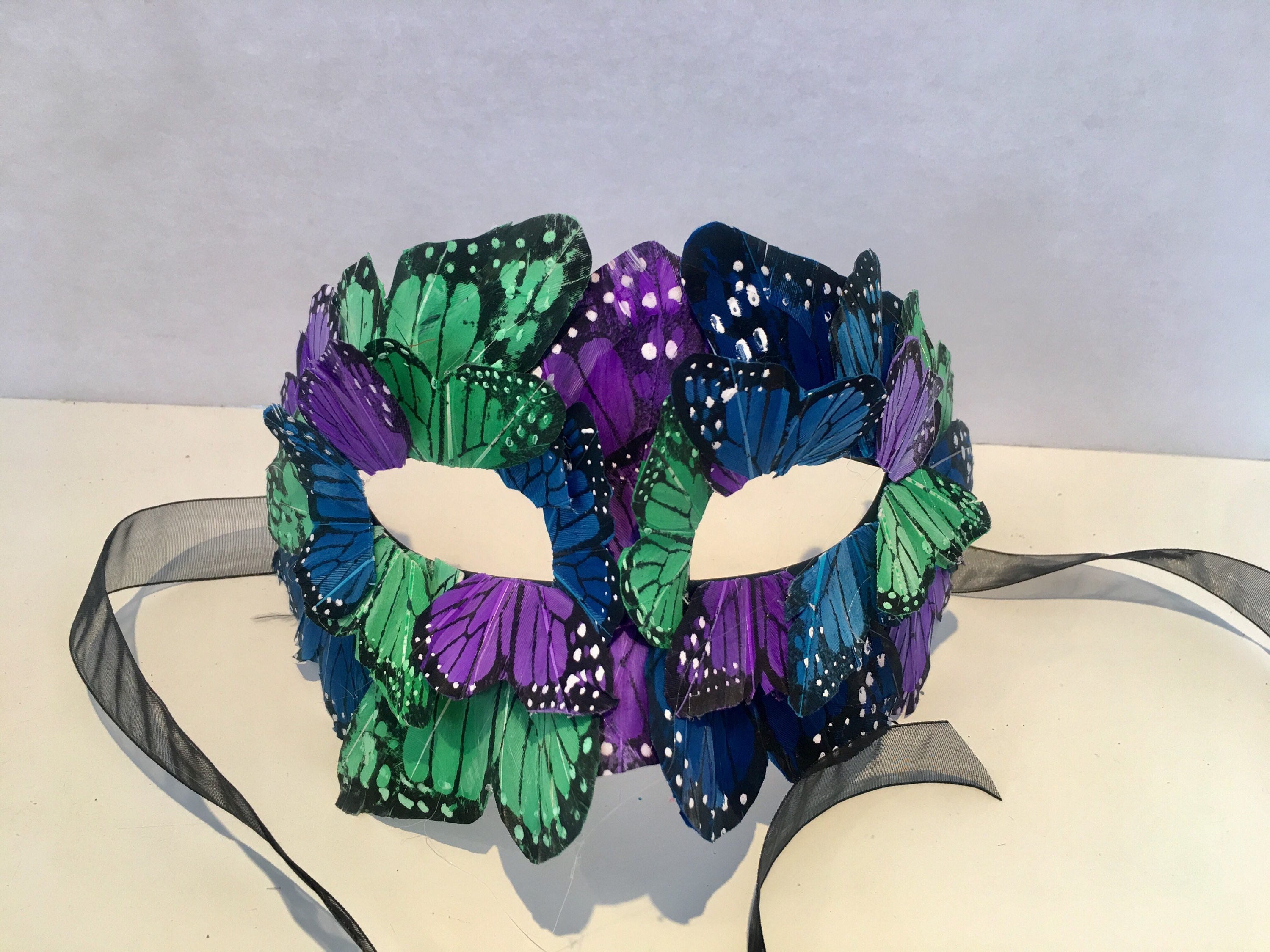 Butterfly mask Mardi Gras Masquerade Masks | Etsy