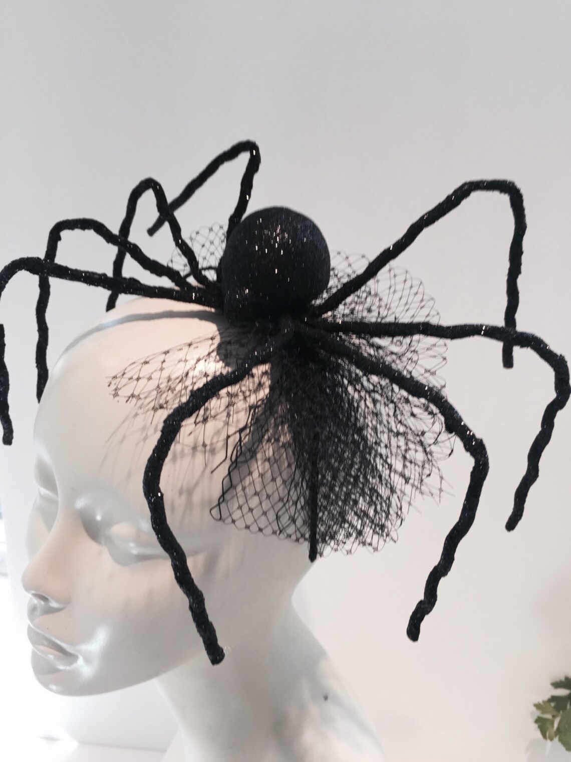 Spider Fascinator Black Widow Headband Spider Costume | Etsy