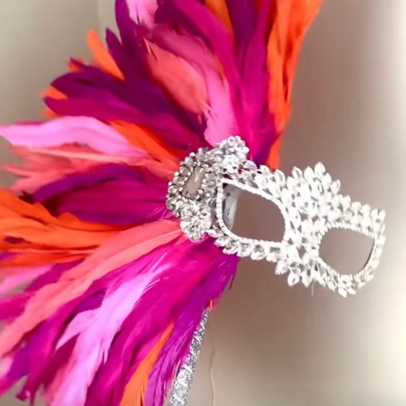 Rhinestone Mask - Etsy