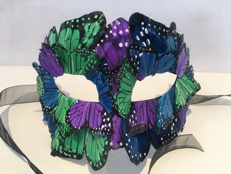 Butterfly mask Mardi Gras Masquerade Masks | Etsy