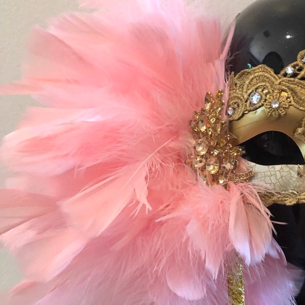 Mask on a Stick - Etsy