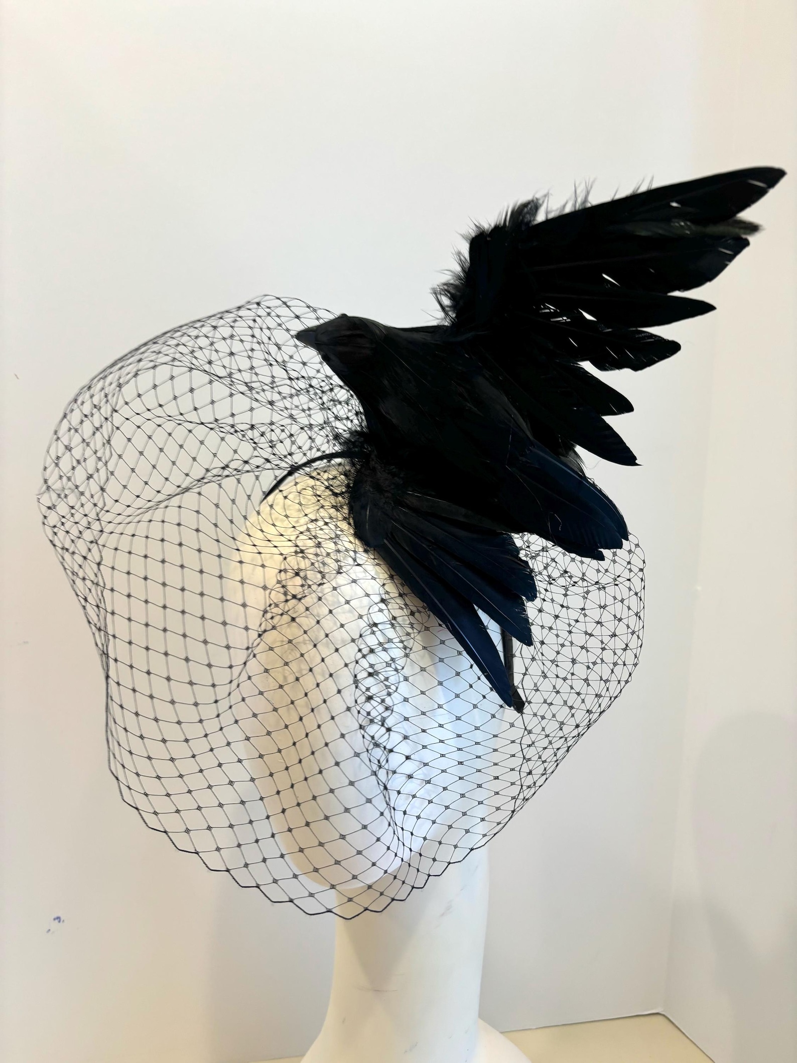 Black Fascinators- Crow Costume -raven Bird Headband- Halloween - Etsy
