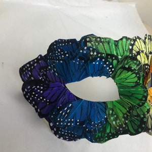 Rainbow Masquerade Mask- Mardi Gras -butterfly Masks - Etsy