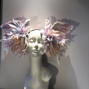 Pastel Fascinator- Bird Headpiece-derby- Music Fest- Mad Hatter - Etsy