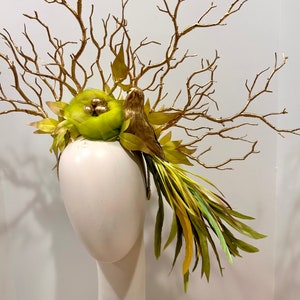 Bird Nest Headband- Gold Fascinator - Etsy
