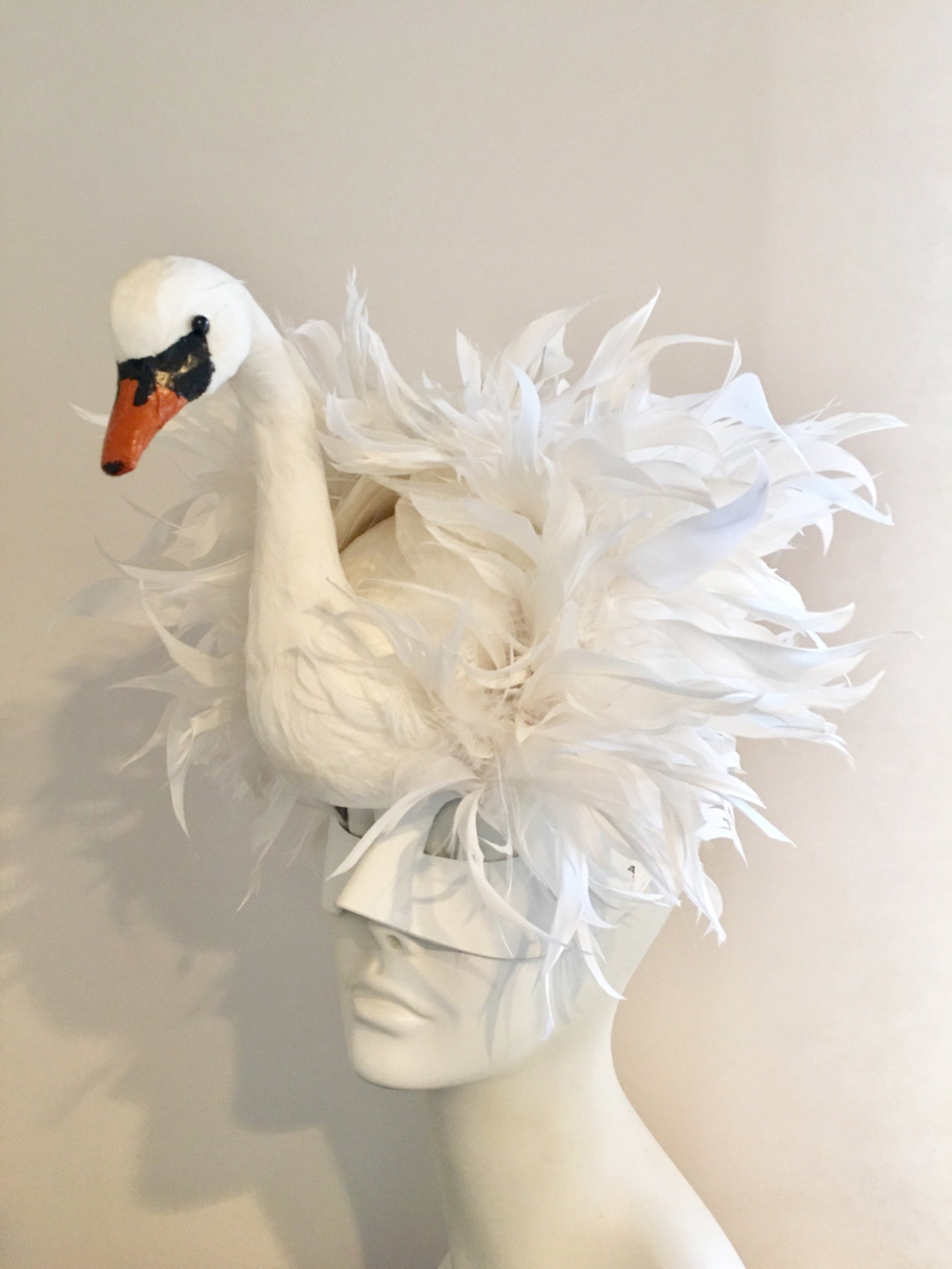 Swan Mask for Masked Ball Swan Lake Diner En Blanc Bird - Etsy