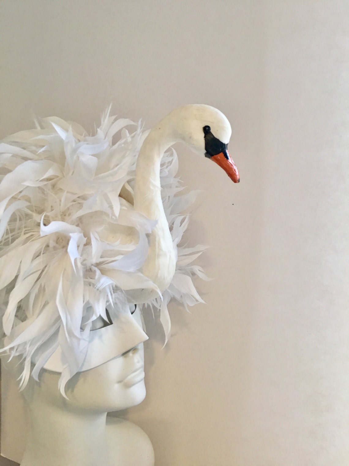 Swan Mask for Masked Ball Swan Lake Diner En Blanc Bird - Etsy