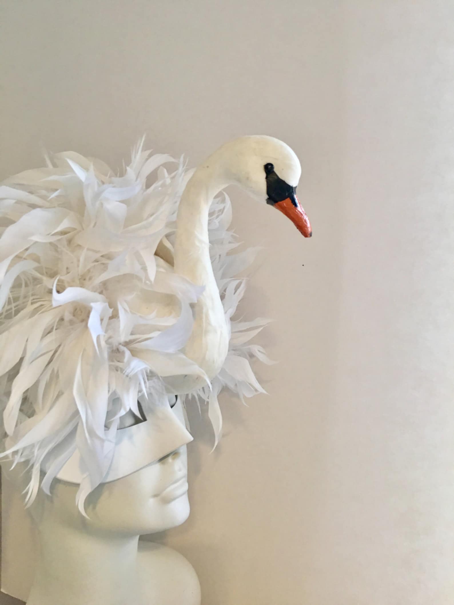 Swan Mask for Masked Ball Swan Lake Diner En Blanc Bird - Etsy