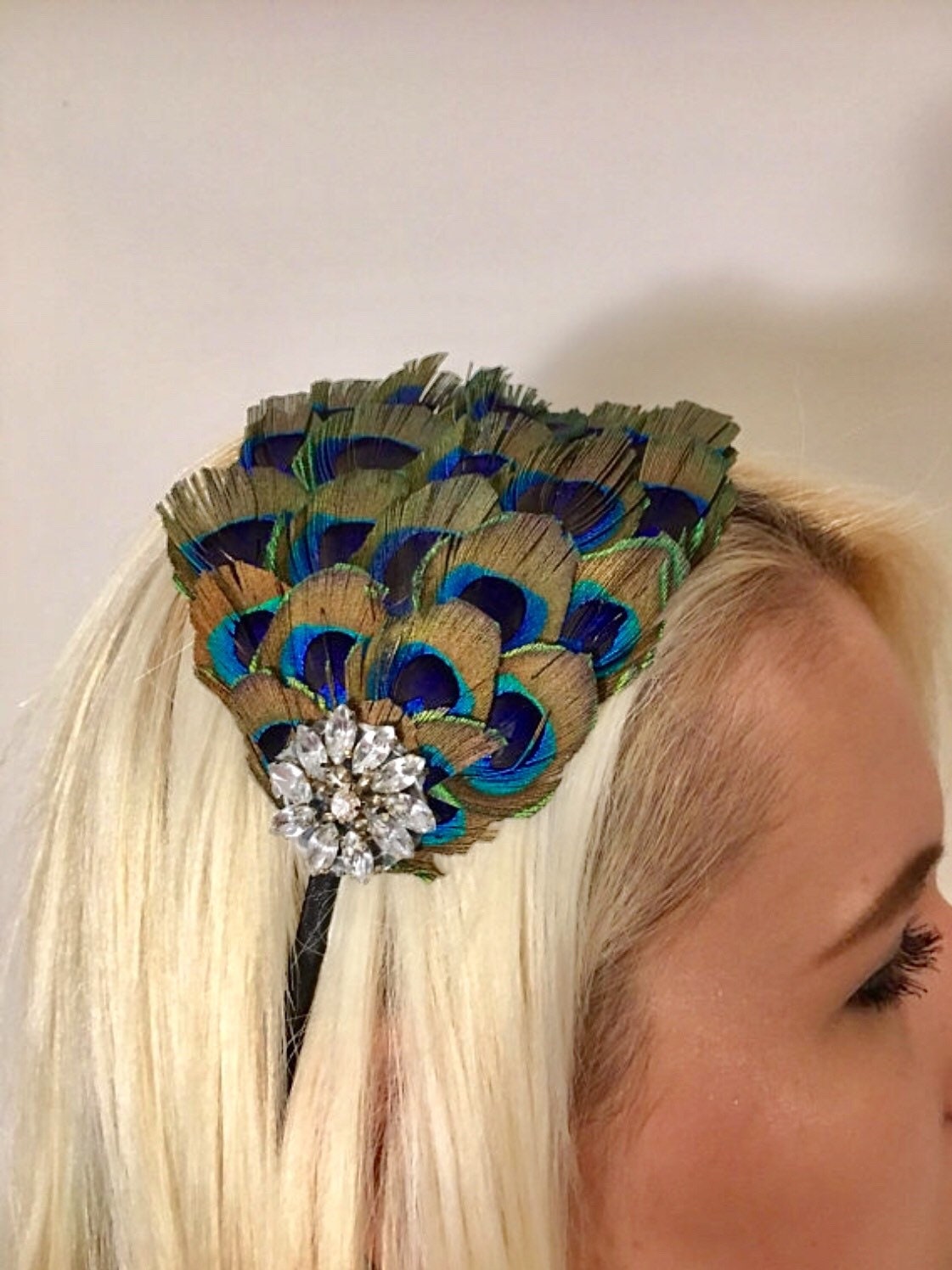 Peacock Headband Peacock Feather Fascinator Etsy