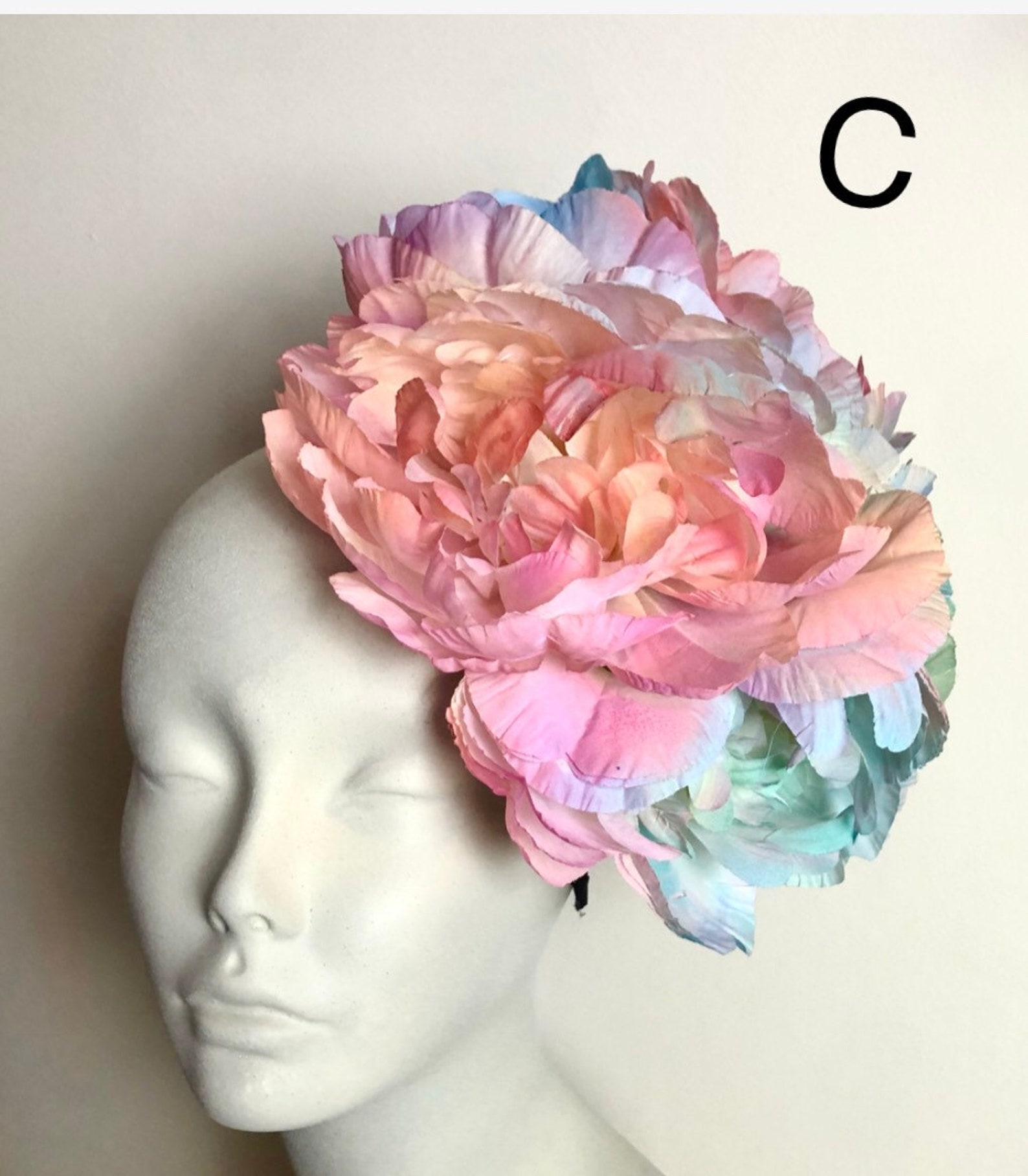 Pastel Fascinator Feather Headdress Ladies Hat - Etsy