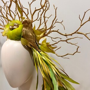 Bird Nest Headband- Gold Fascinator - Etsy