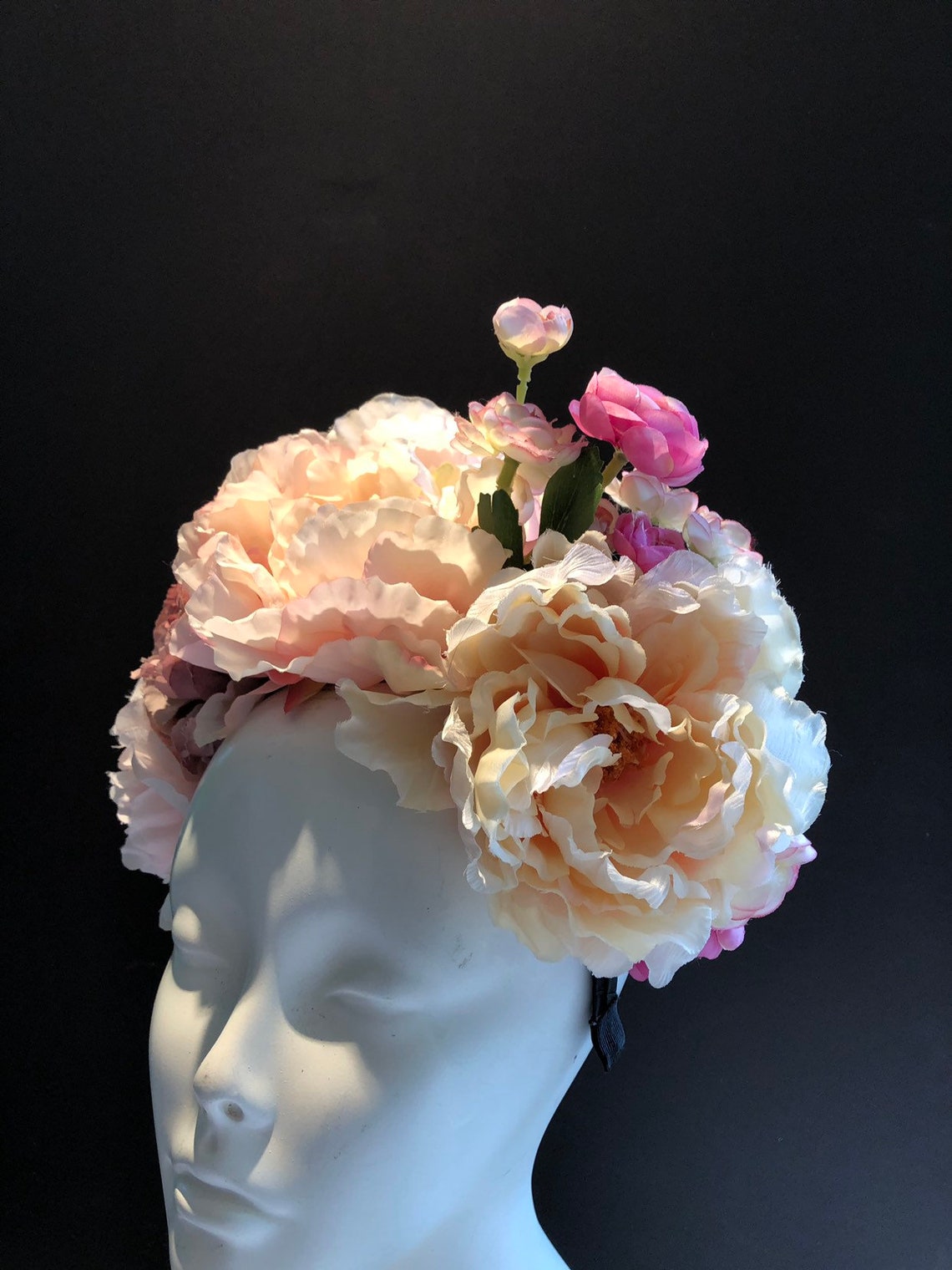 Flower headpiece Flower Crown Bridal Hair accessory | Etsy