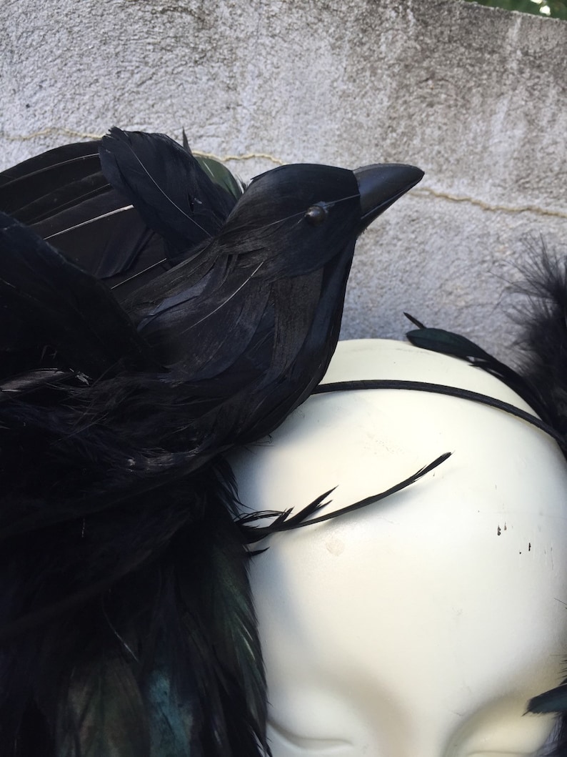 Moira Costume- Crow Headband- Bird Fascinator - Etsy UK