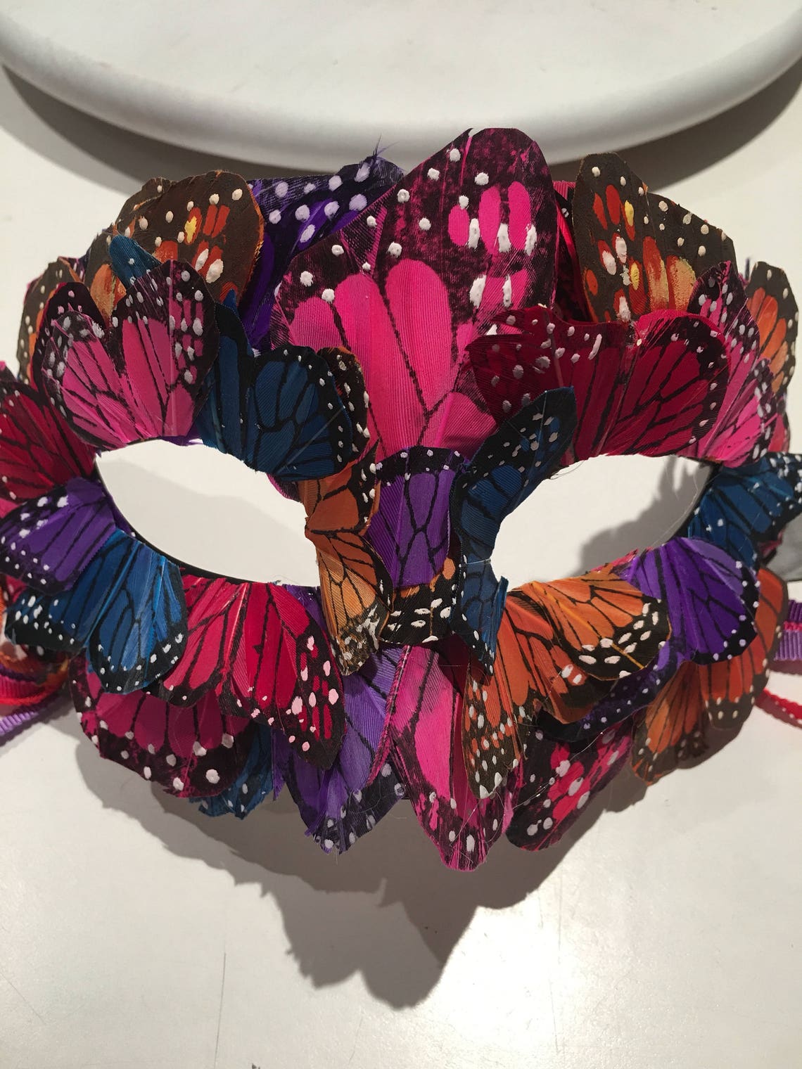 Masquerade Mask Pink Butterfly Mask | Etsy