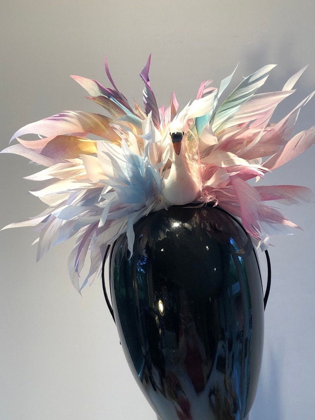 Fascinators -bird Headband- Swan Lake Costume - Etsy