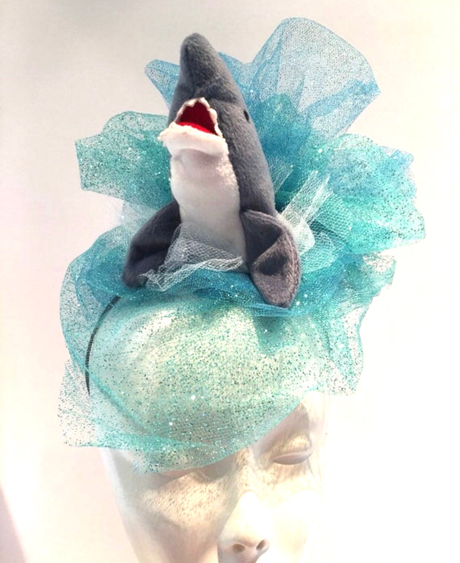 Shark Costume- Fish Hat- Fascinator - Etsy