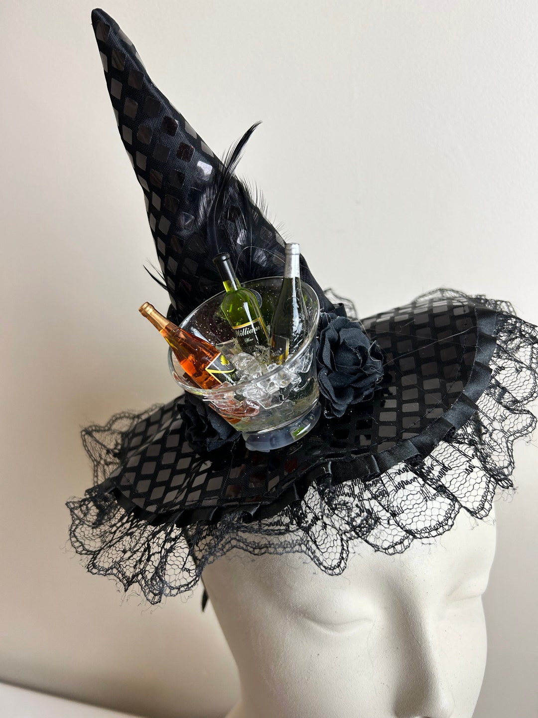 Witch Hat Fascinator Mini Witch Hat Costume - Etsy