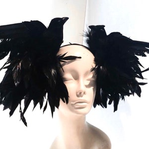 Moira Costume- Crow Headband- Bird Fascinator - Etsy