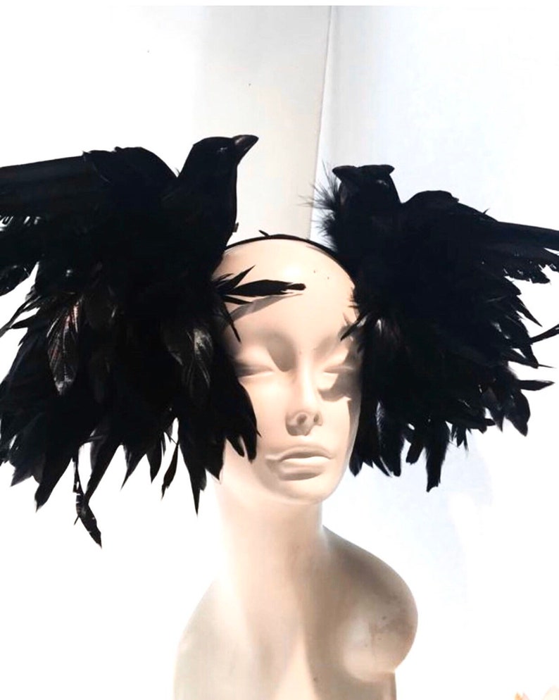 Moira Costume Crow Headband Bird Fascinator - Etsy UK