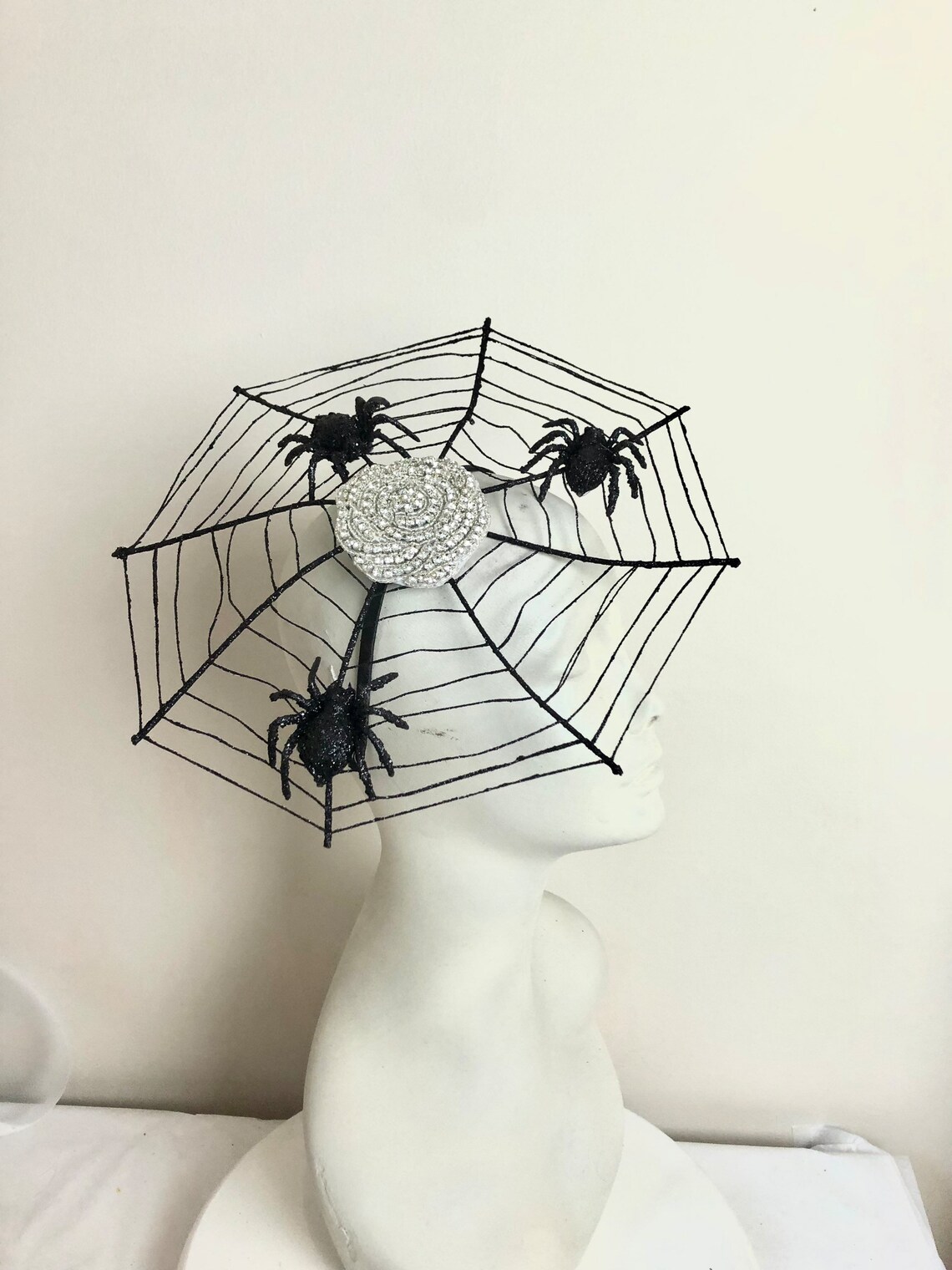 Spider Web Fascinator Halloween Costume Black Widow - Etsy