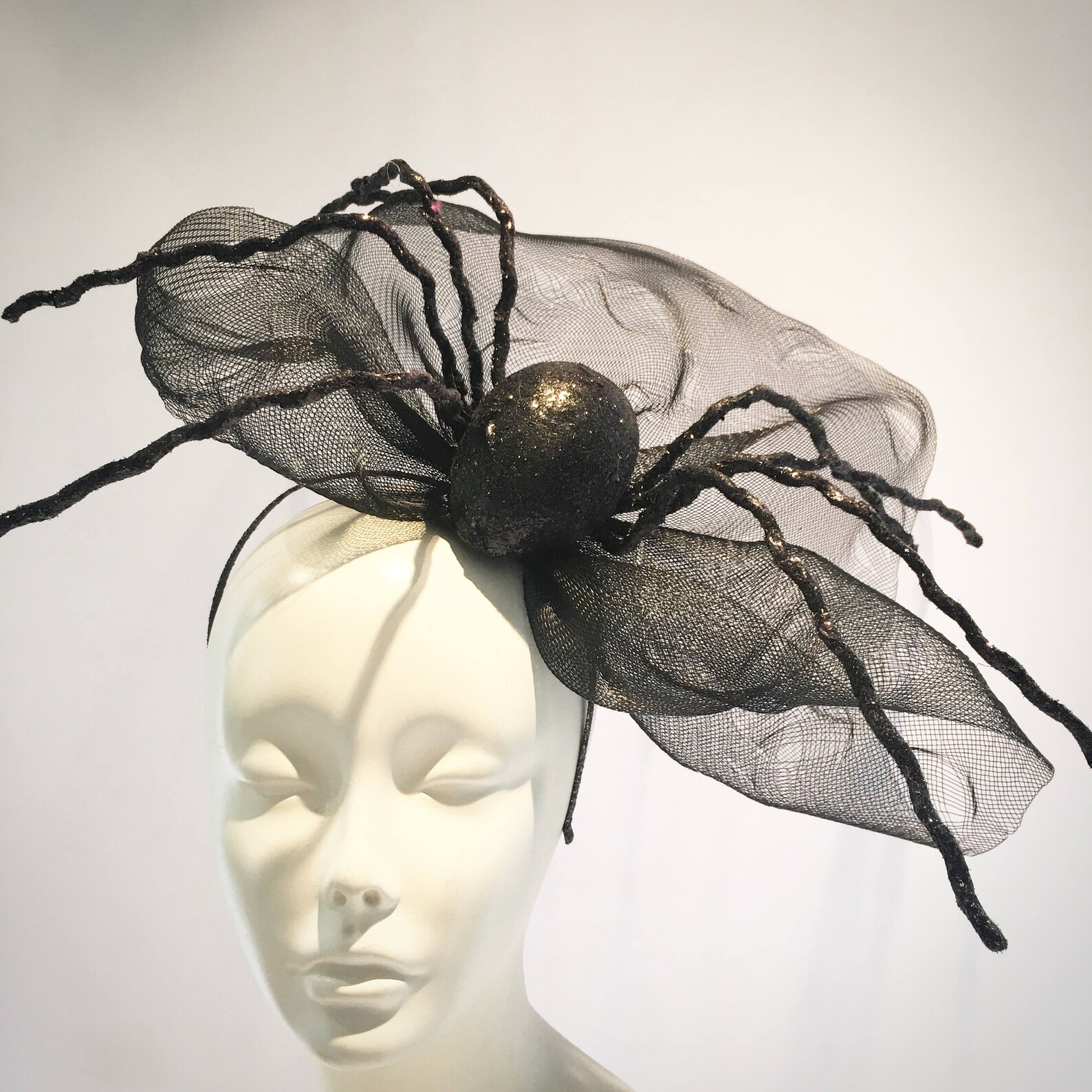 Halloween Headpiece Spider Web Halloween costume Fascinator | Etsy