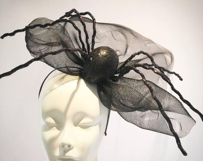 Halloween Headpiece spider Web Halloween Costume Fascinator - Etsy