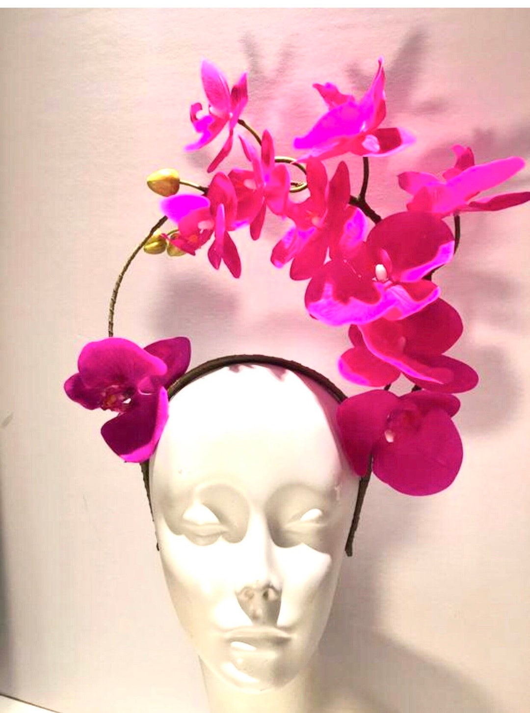 Magenta Fascinator- Orchid Headpiece - Etsy