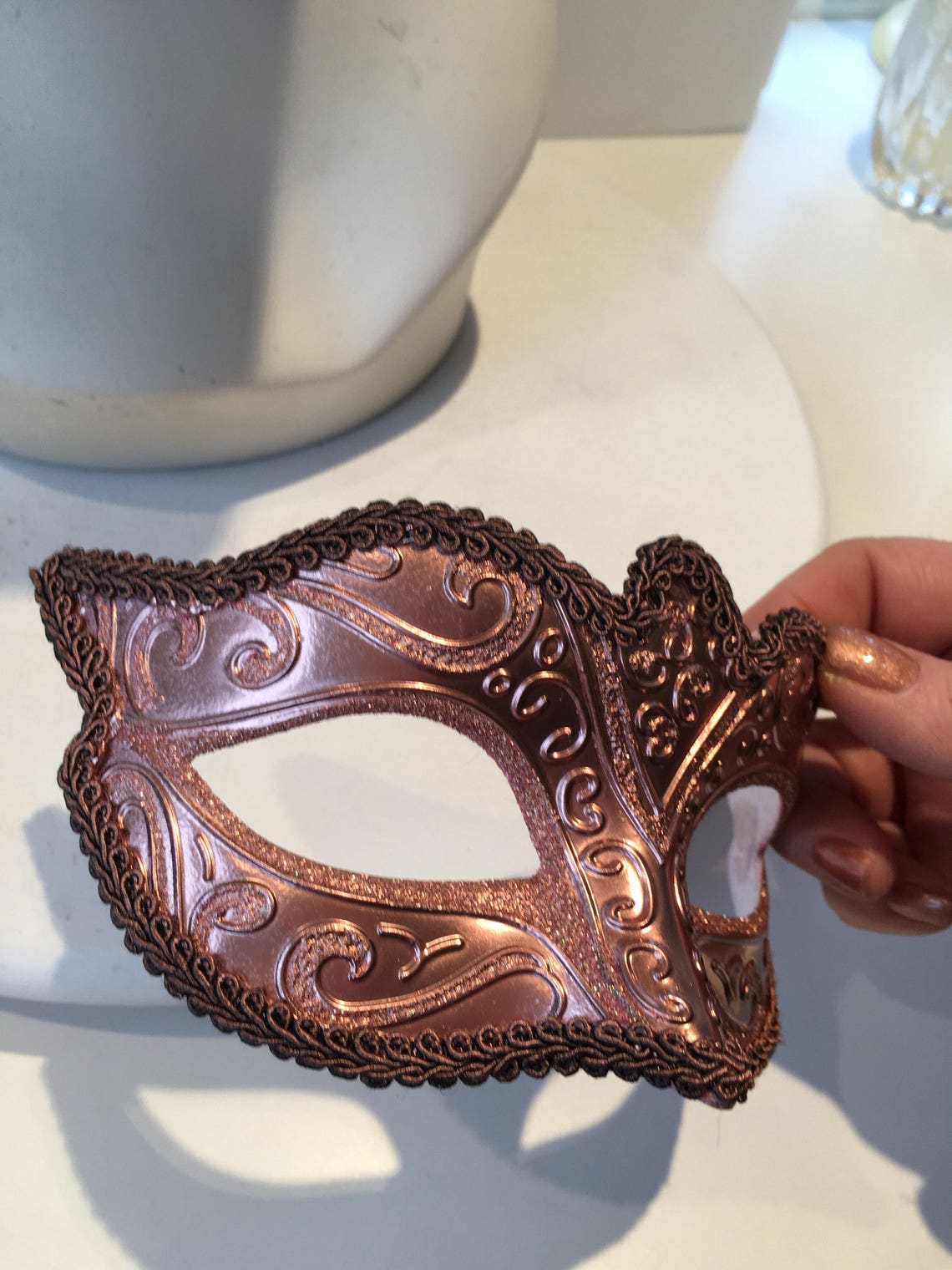 Feather Masquerade Mask Turquoise mask Mardi Gras | Etsy