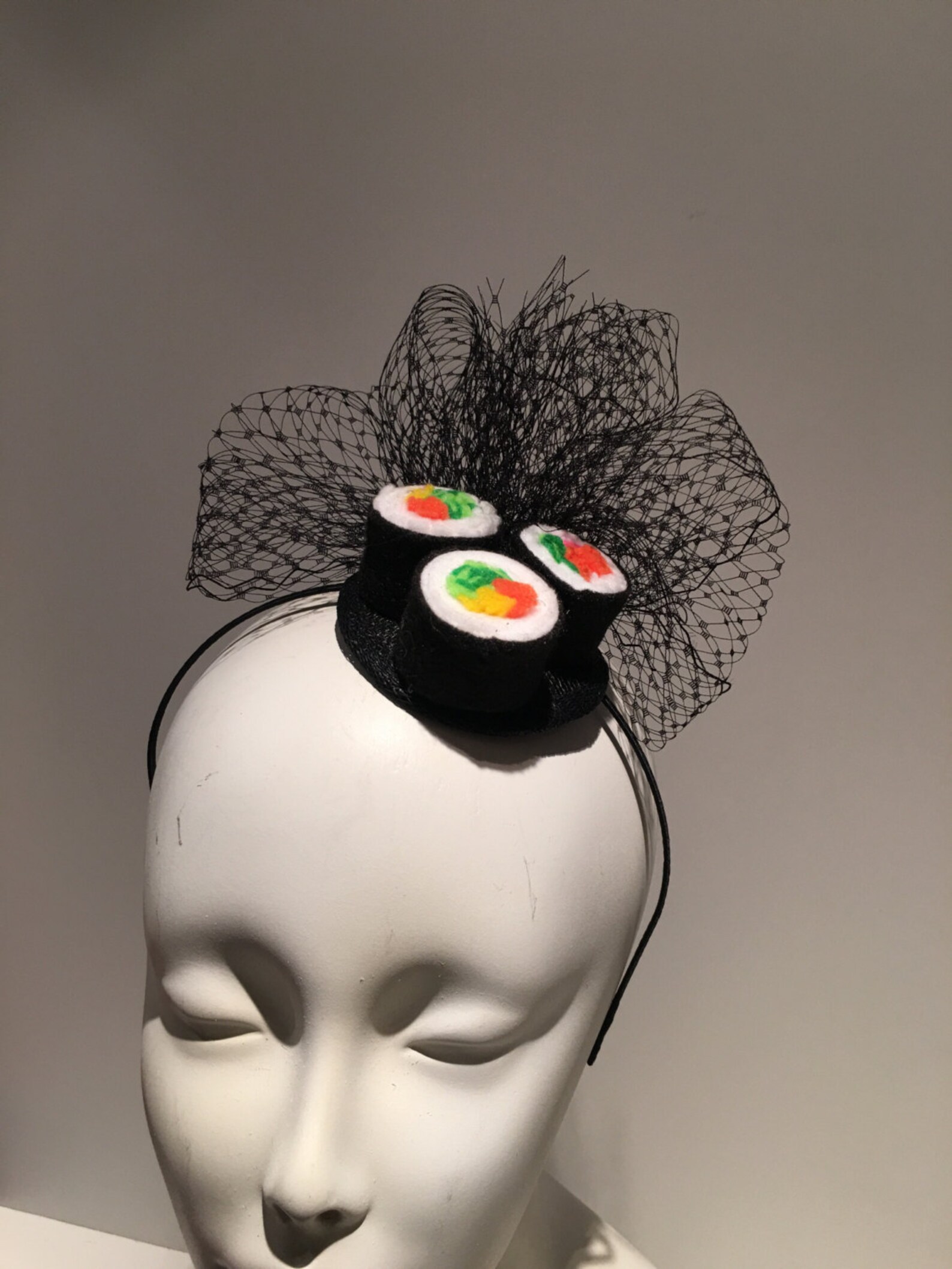 Fun Fascinator derby sushi Miniature Food - Etsy