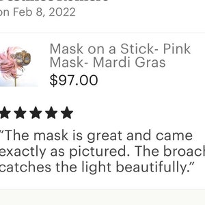 Mask on a Stick- Pink Mask- Mardi Gras - Etsy