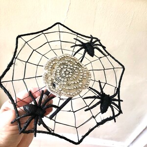 Spider Web Fascinator Halloween Costume Black Widow | Etsy