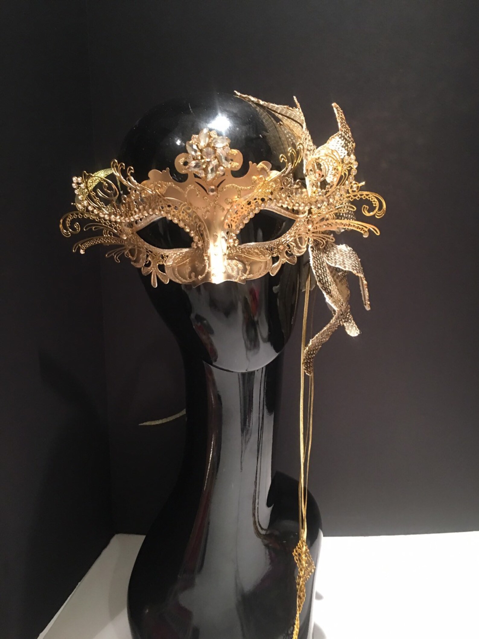 Gold Masquerade Masks Ladies Party Mask - Etsy