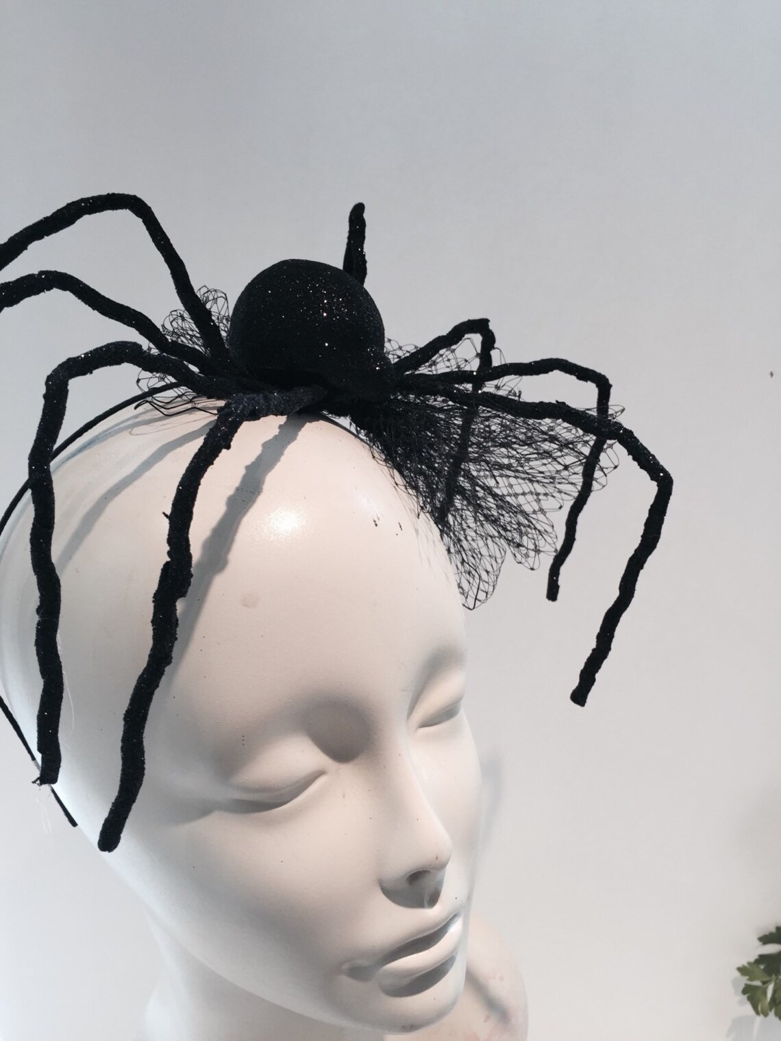Spider Fascinator Black Widow Headband Spider Costume | Etsy