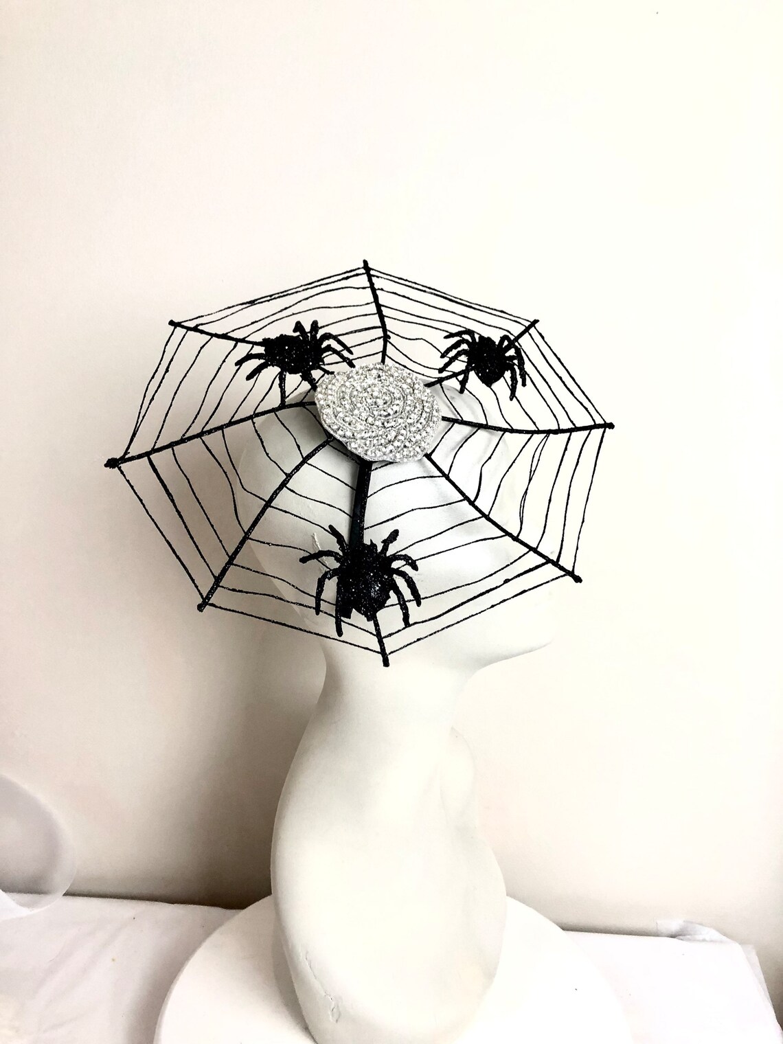 Spider Web Fascinator Halloween Costume Black Widow - Etsy