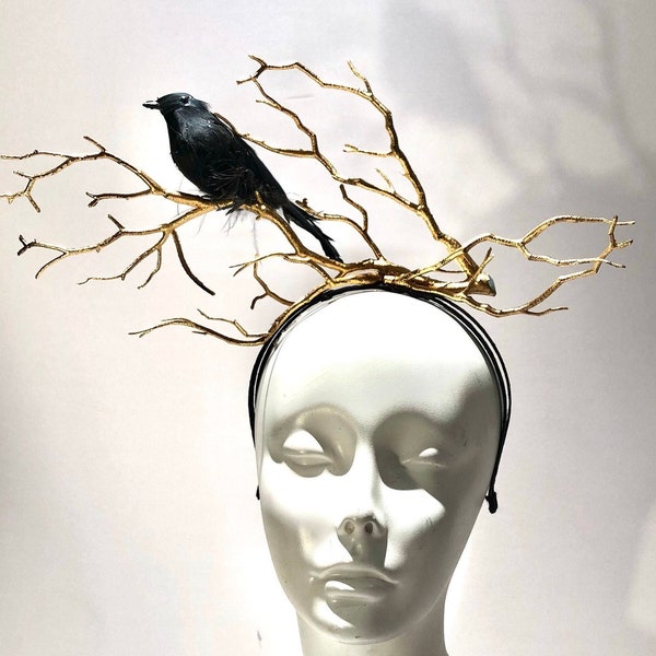 Halloween Raven Headpiece - Etsy