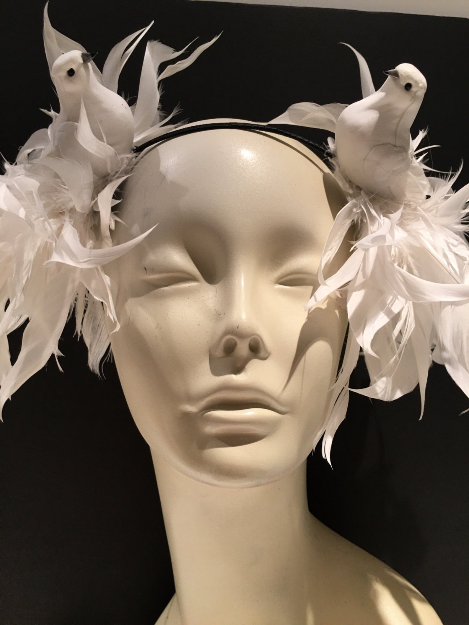 Diner En Blanc Bird Fascinator Derby - Etsy