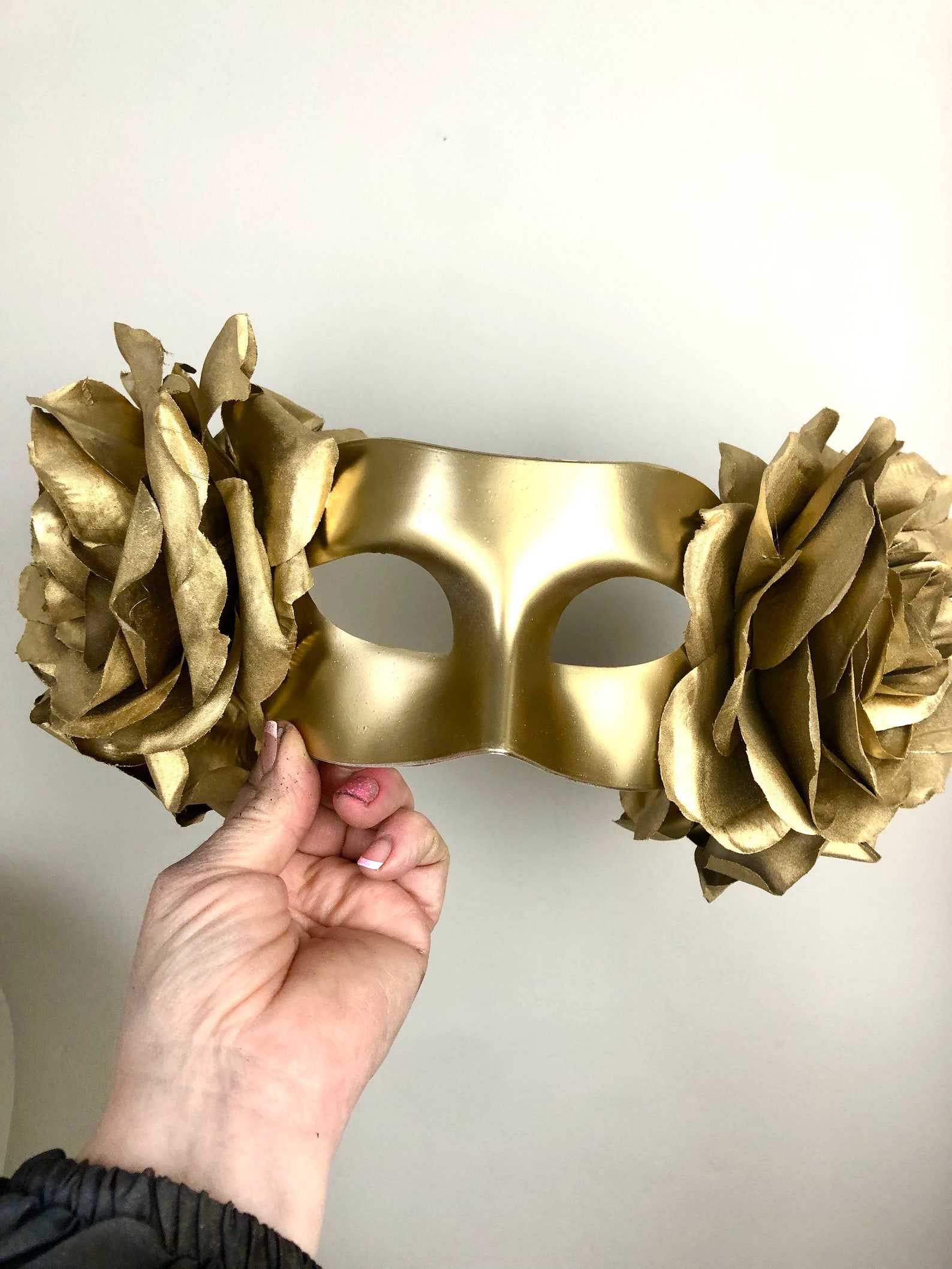 Gold Flower Masquerade Mask Masquerade Ball Costume Ball - Etsy