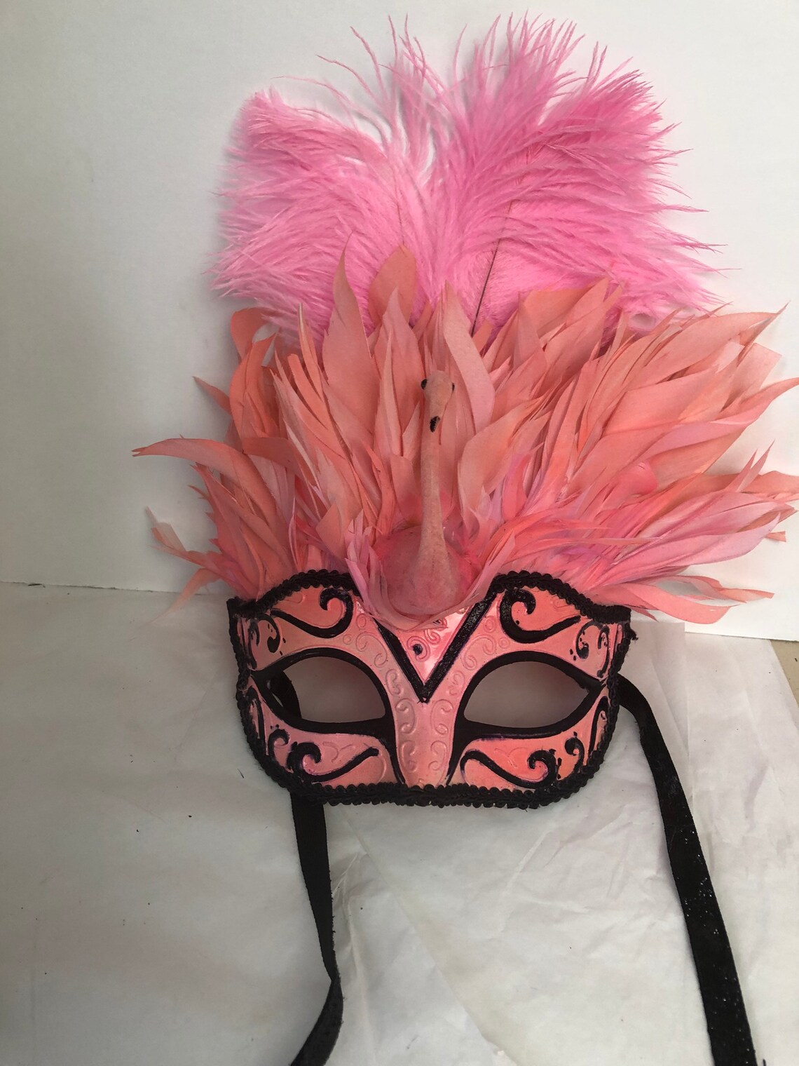 Flamingo Mask Mardi Gras Mask Masquerade - Etsy