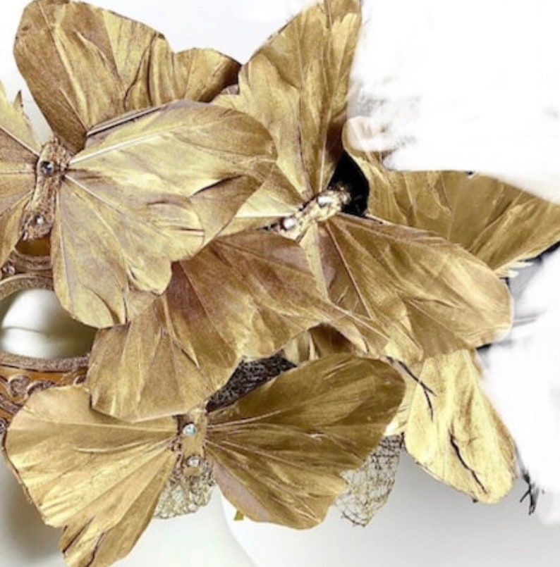 White Butterfly Mask- Masquerade Party Mask - Etsy