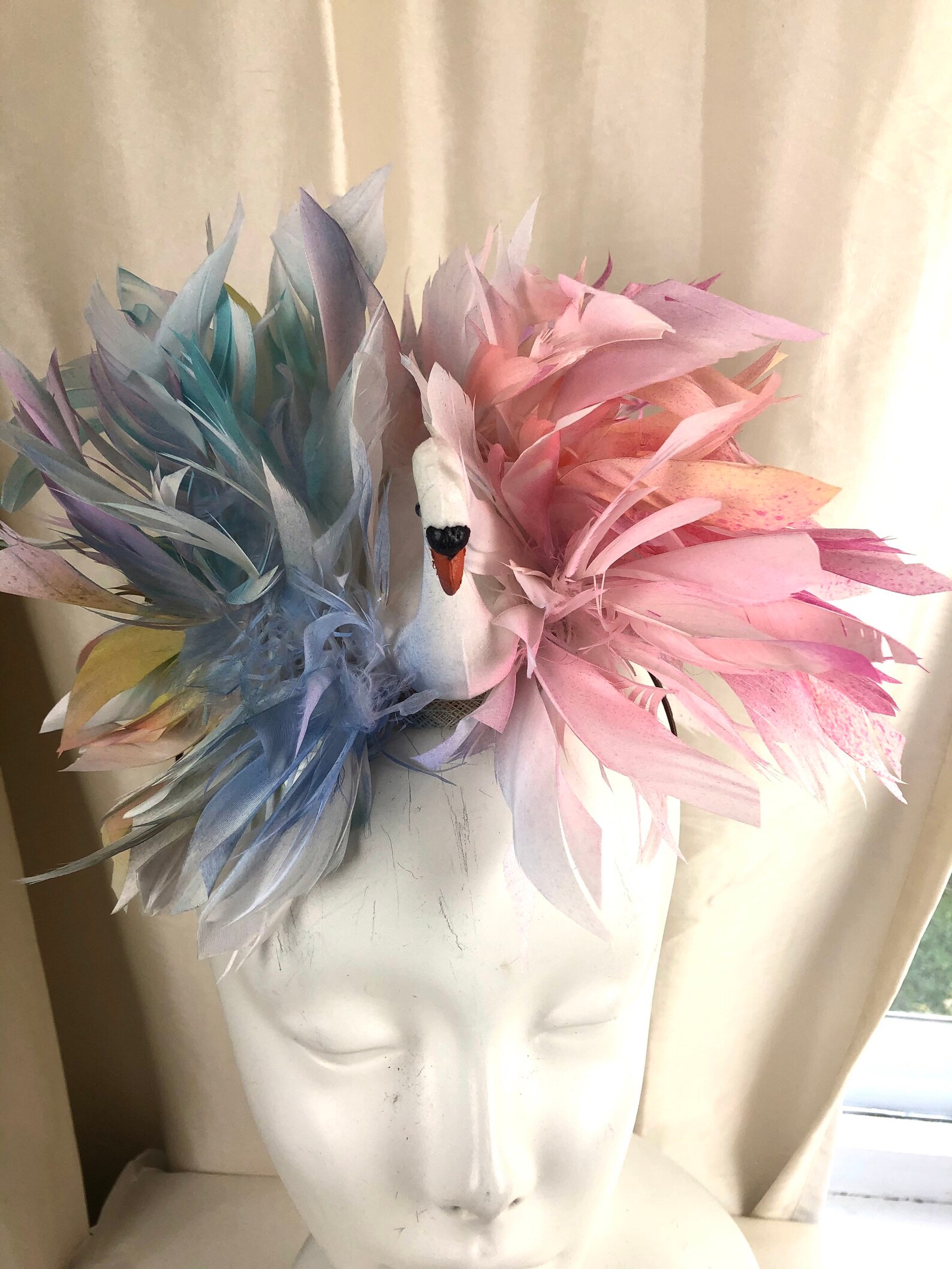 Fascinators -bird Headband- Swan Lake Costume - Etsy
