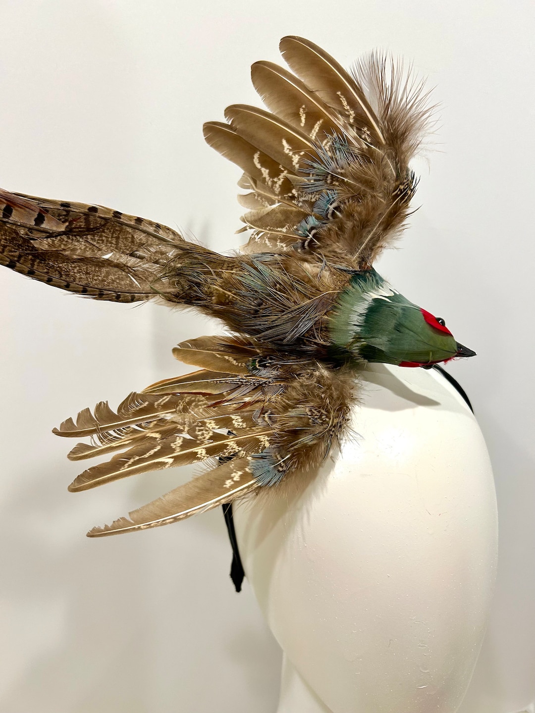 Pheasant Fascinator- Brown Fascinator- Hat Lunch - Etsy