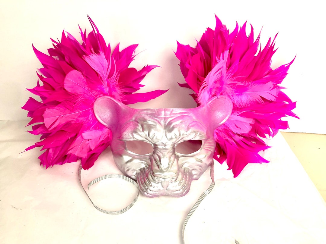 Pink Panther Mask hot Pink Masquerade Mask - Etsy