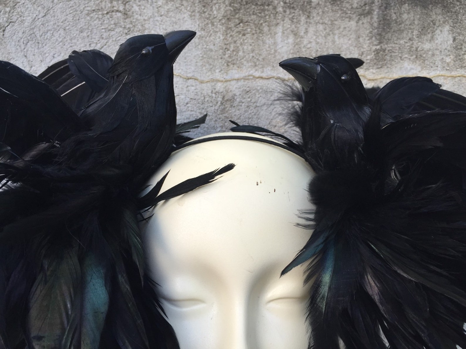 Moira Costume- Crow Headband- Bird Fascinator - Etsy UK