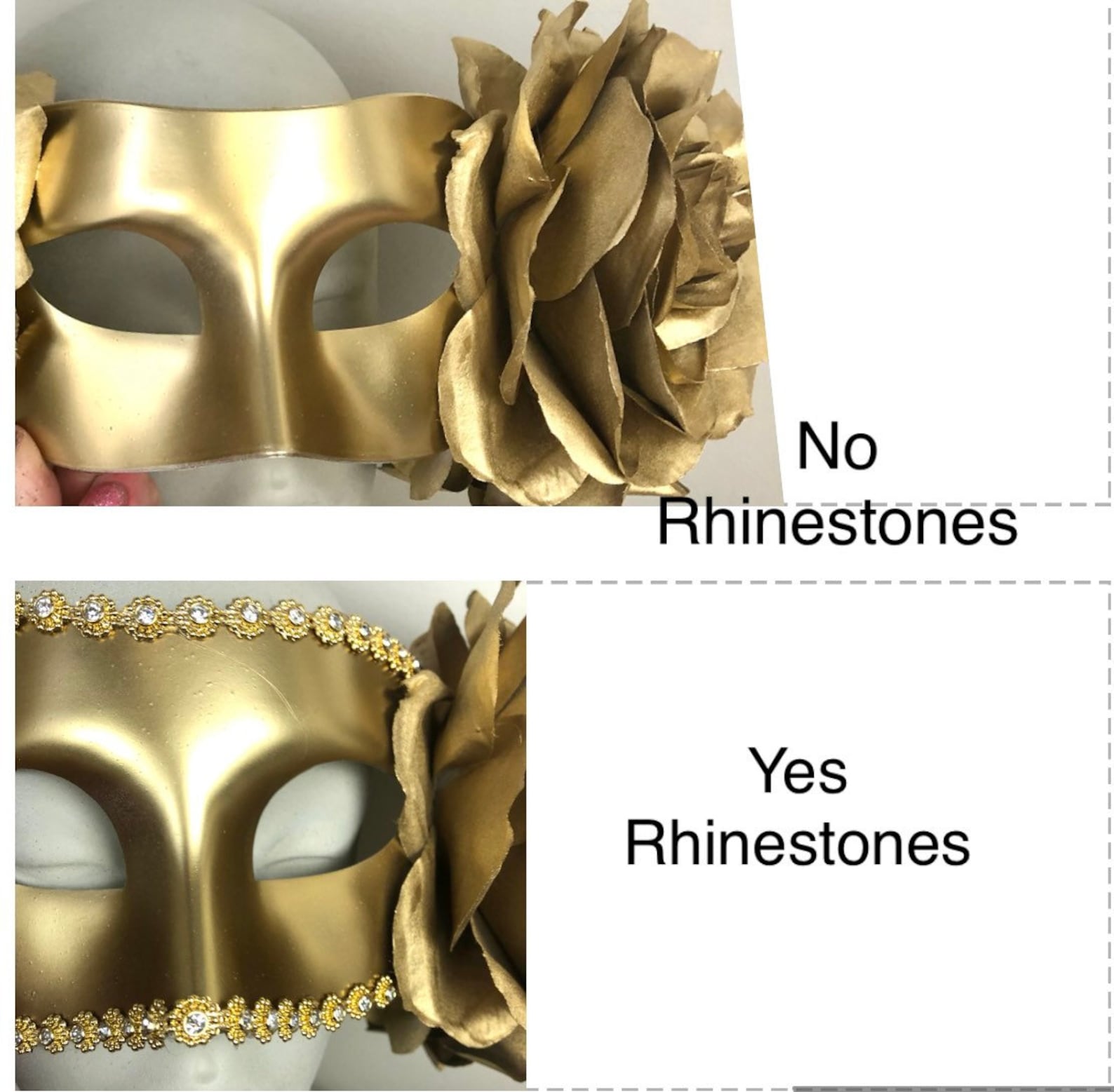 Gold Flower Masquerade Mask Masquerade Ball Costume Ball - Etsy