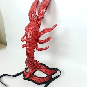 Lobster Masquerade Mask- Mardi Gras- Seafood Festival - Etsy