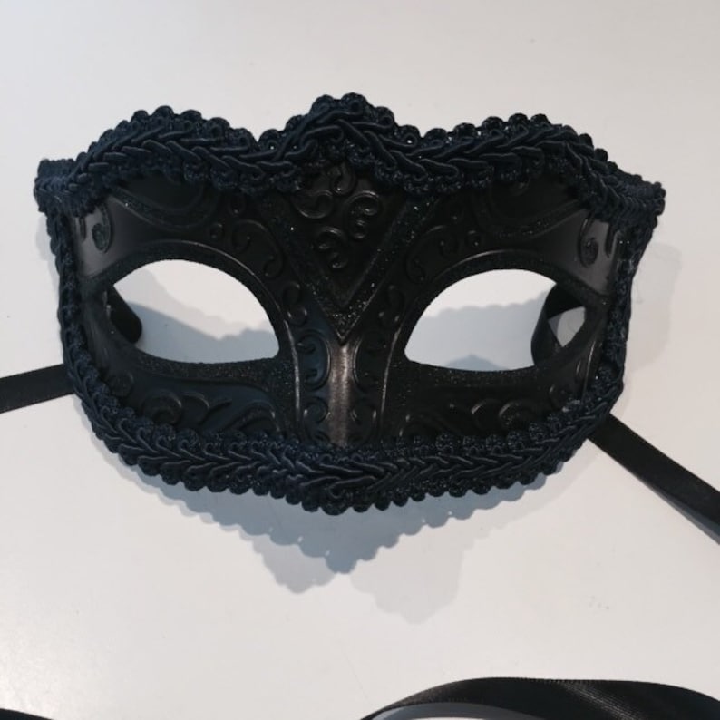 Small Masquerade Mask Black Masks | Etsy