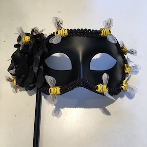 Bee Masquerade Mask- Bumble Bee Costume - Etsy